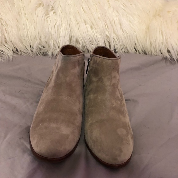 Sam Edelman | Shoes | Sam Edelman Petty Suede Booties In Putty Suede ...